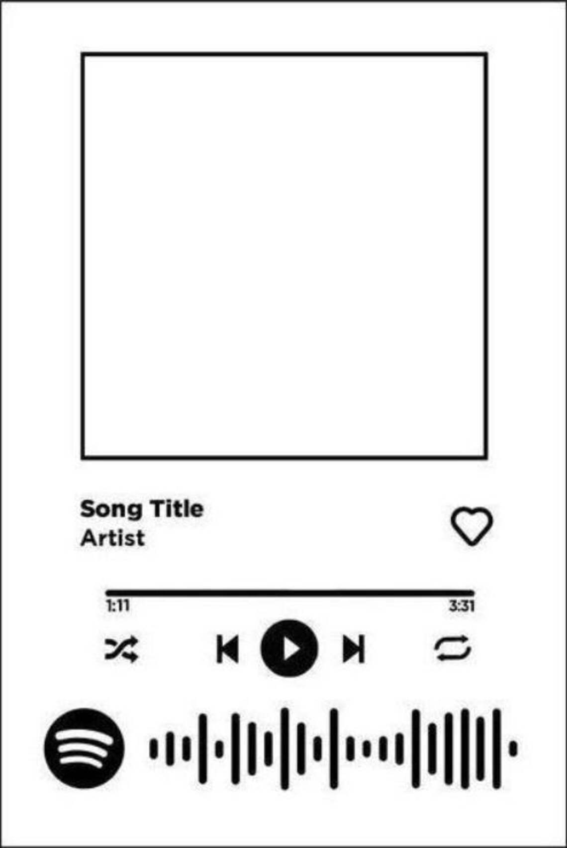 Personalized Spotify Music Poster| Custom Gift for Your Loved One ...