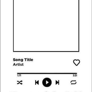 Personalized Spotify Music Poster| Custom Gift for Your Loved One ...