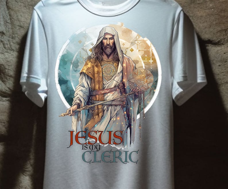 DND Shirt| Jesus is My Cleric Shirt | Christian Tee for DND and RPG ...
