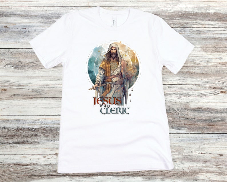DND Shirt| Jesus is My Cleric Shirt | Christian Tee for DND and RPG ...