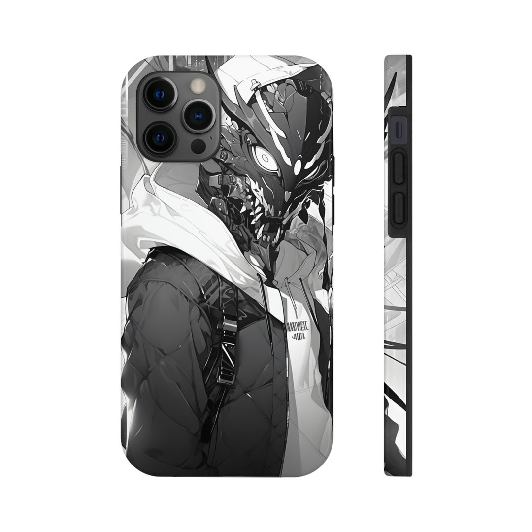 Cyberpunk Oni Mask Phone Case Anime-inspired Swordsmen - Etsy
