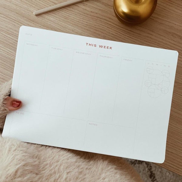 Weekly Planner Pad - Etsy