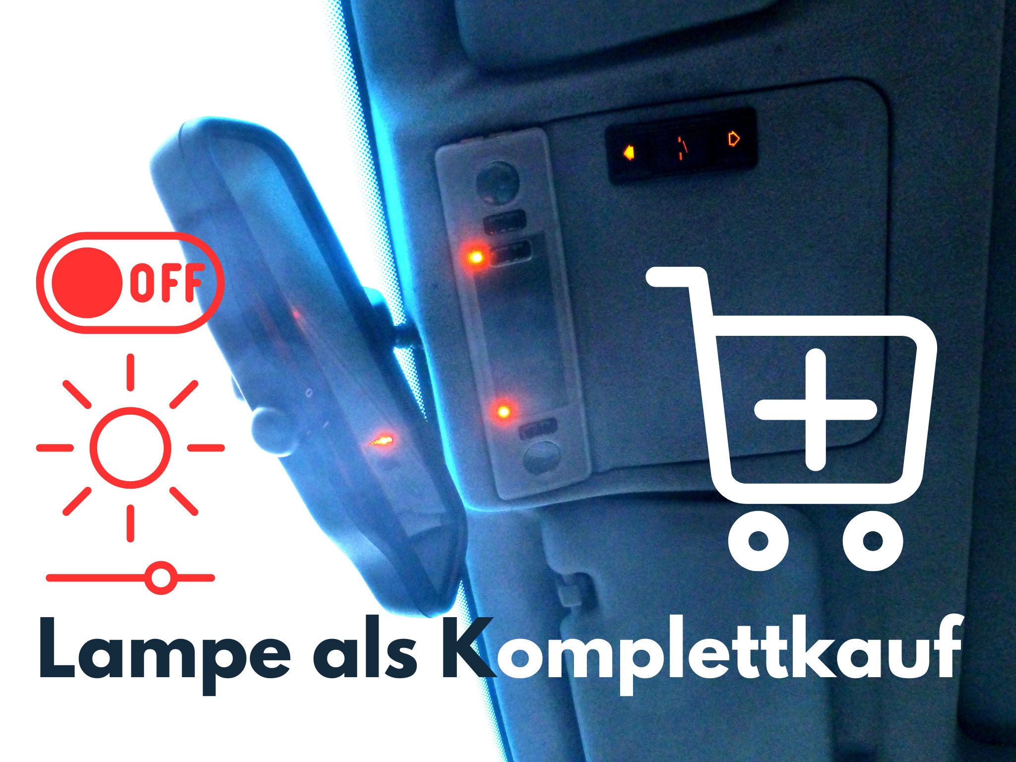 BMW E34 E32 Ambient Lighting With 2 Leds Dimmer On/off Switch in Orange ...