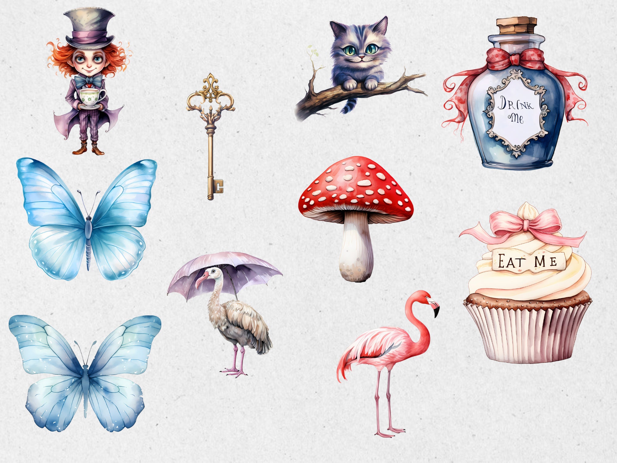 Alice in Wonderland Clipart Alice Clip Art Watercolor Alice Adventures ...