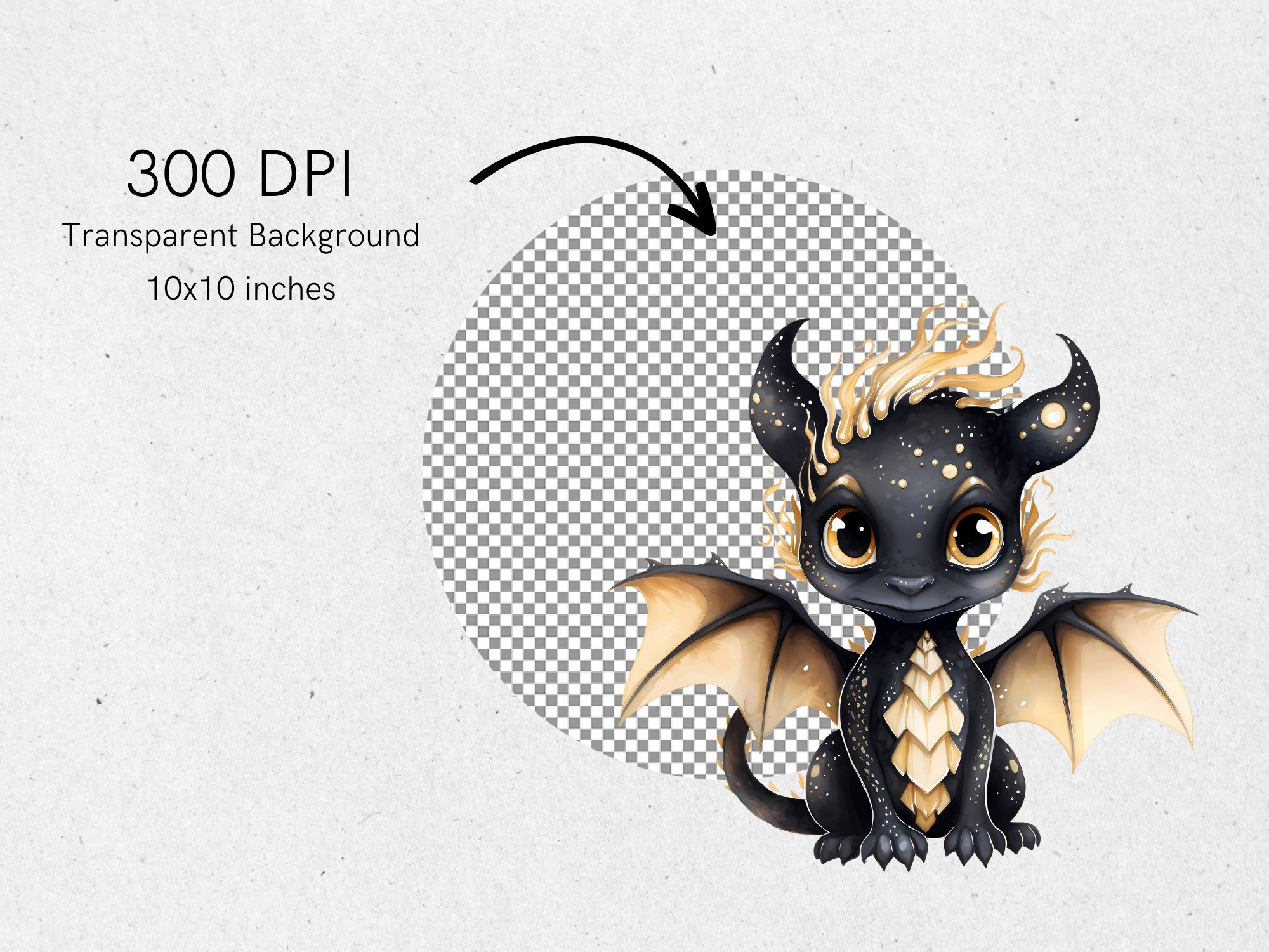 Playful Dragons PNG Clipart Watercolor Nursery Children Room - Etsy