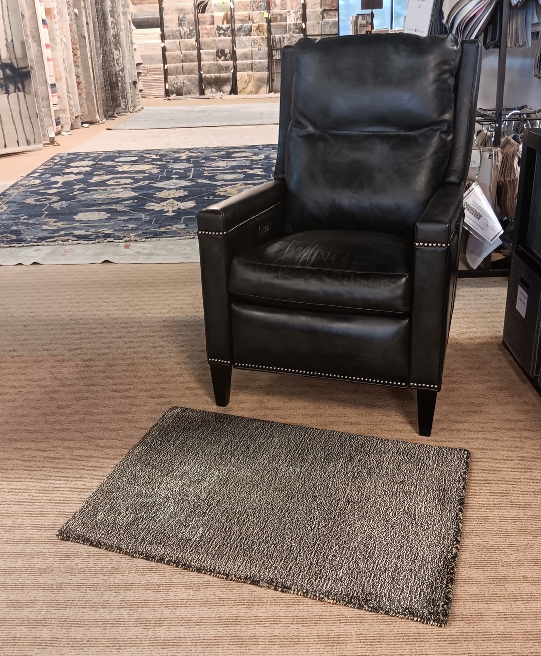 Contemporary Abstract Black & Gold Handloomed Viscose Small Rug - Etsy