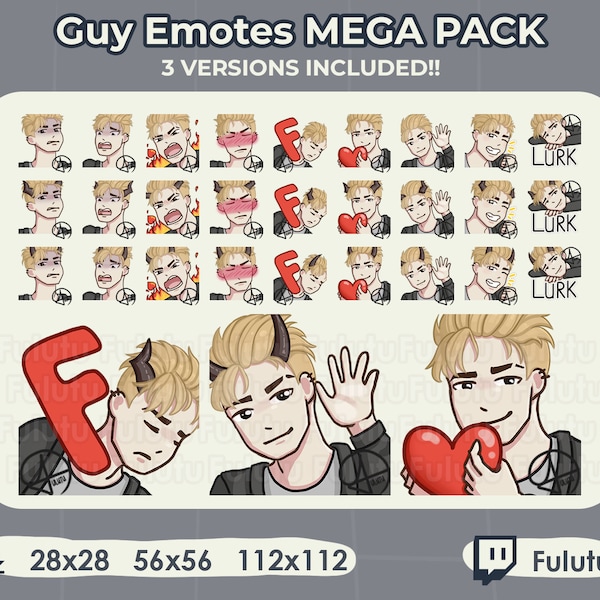Twitch Emotes Boy White Hair - Etsy