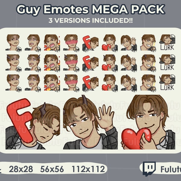 Long Hair Guy Twitch Emotes - Etsy