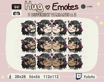 Hug Emote Pack - Undercut Short Pink | Twitch | Discord | Youtube ...