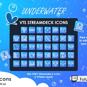 Underwater VTS Stream Deck Icon Pack | Twitch | Discord | Youtube ...