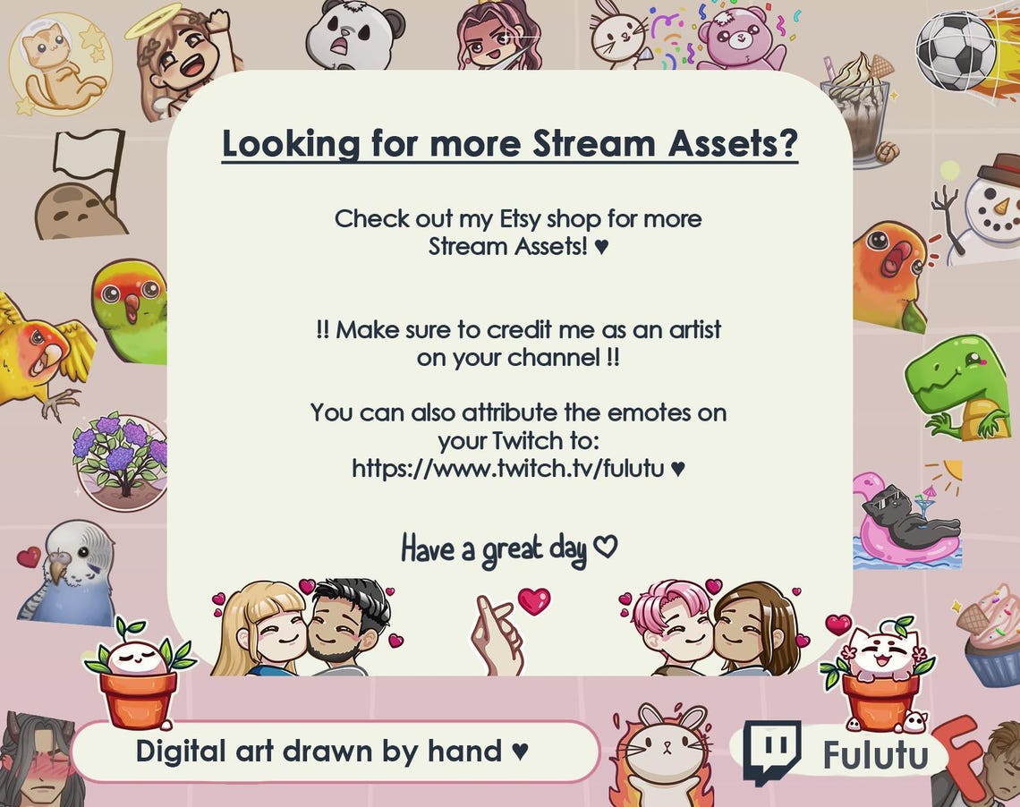 Hug Emote Pack - Undercut Short Pink | Twitch | Discord | Youtube ...