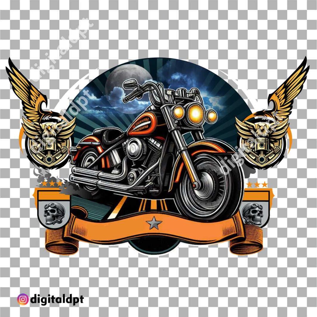 Motorcycle Club Custom Logo Design: T-shirt, Jacket, Poster (PNG) - Etsy