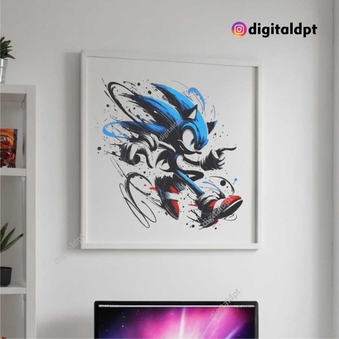 Sonic the Hedgehog Clipart, Sonic PNG Transparent File, Sonic Custom ...