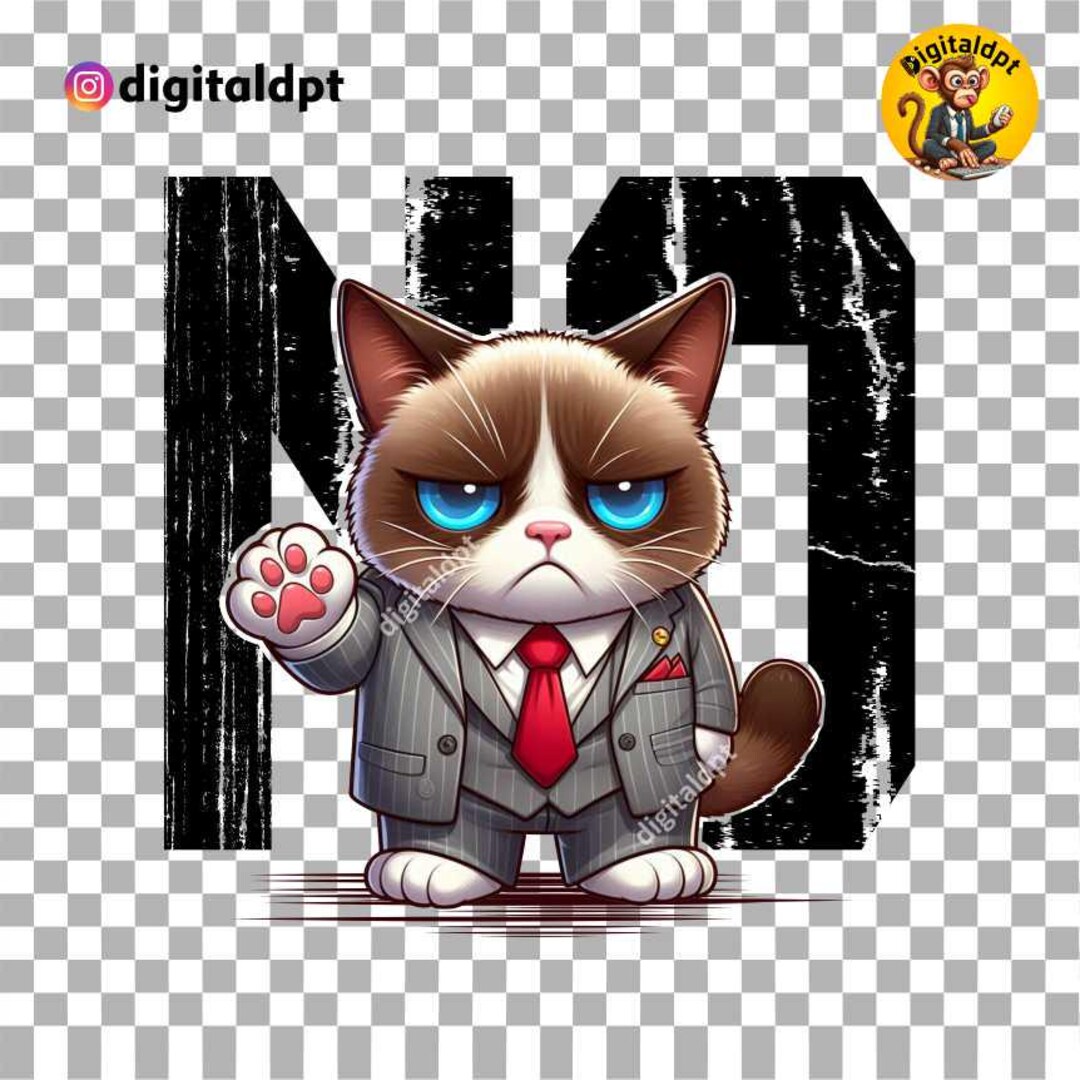 Grumpy Cat PNG: Funny Shirt Sublimation Design (digital Download) - Etsy