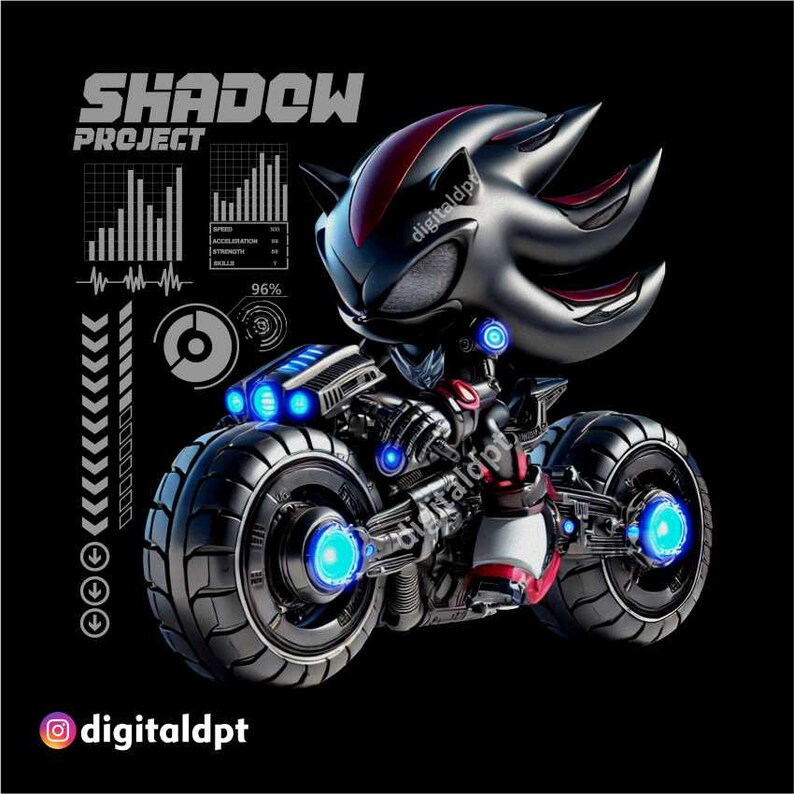 Shadow Project Design, Sonic 3 Shadow Png Transparent File, Shadow the ...