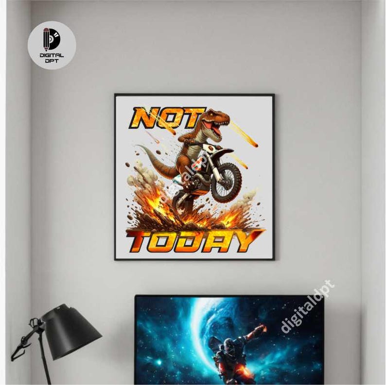 Motivational T-rex Clipart, Cool Dinosaur Design,dino Clipart Png ...