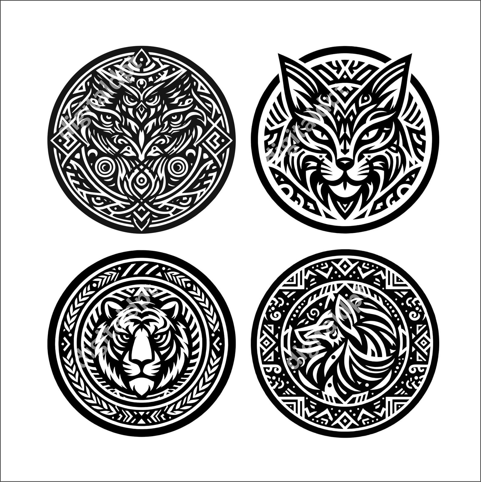 Animal SVG Bundle, Tribe Theme, SVG, PNG - Etsy