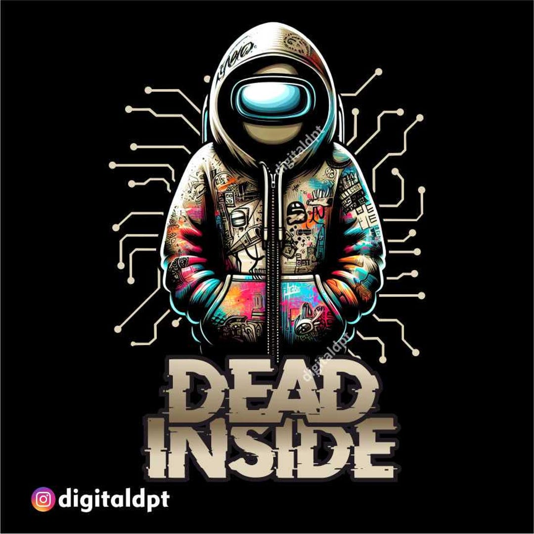 Dead Inside Clipart, Cool Imposter Digital Art, Gaming Design Instant ...