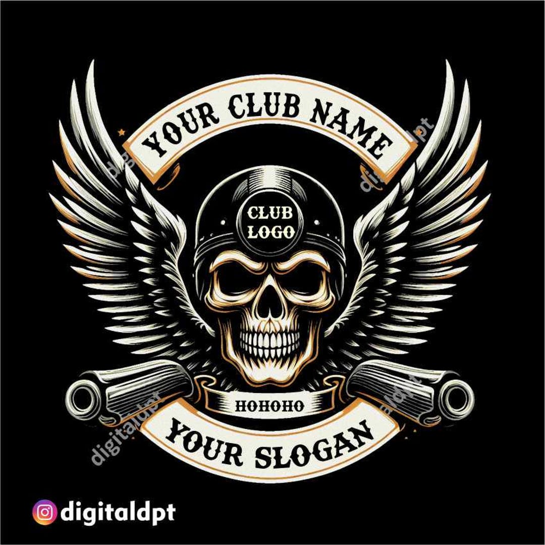 Biker Skull Design, Motorcycle PNG Transparent, for BLACK Color T-shirt ...