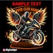 Custom Motorcycle Street Bike Design, for T-shirts, Jacket, Sticker ...