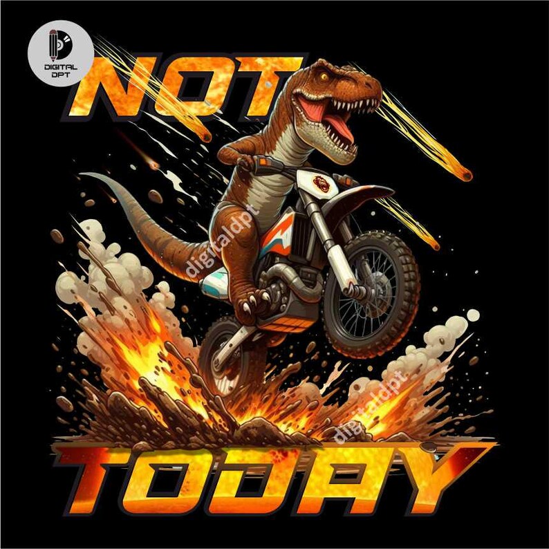 Motivational T-rex Clipart, Cool Dinosaur Design,dino Clipart Png ...