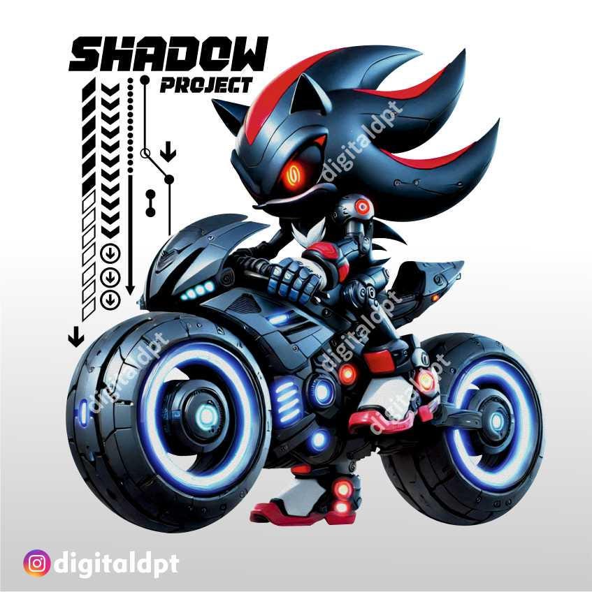 Shadow Project Design, Sonic 3 Shadow Png Transparent File, Shadow the ...