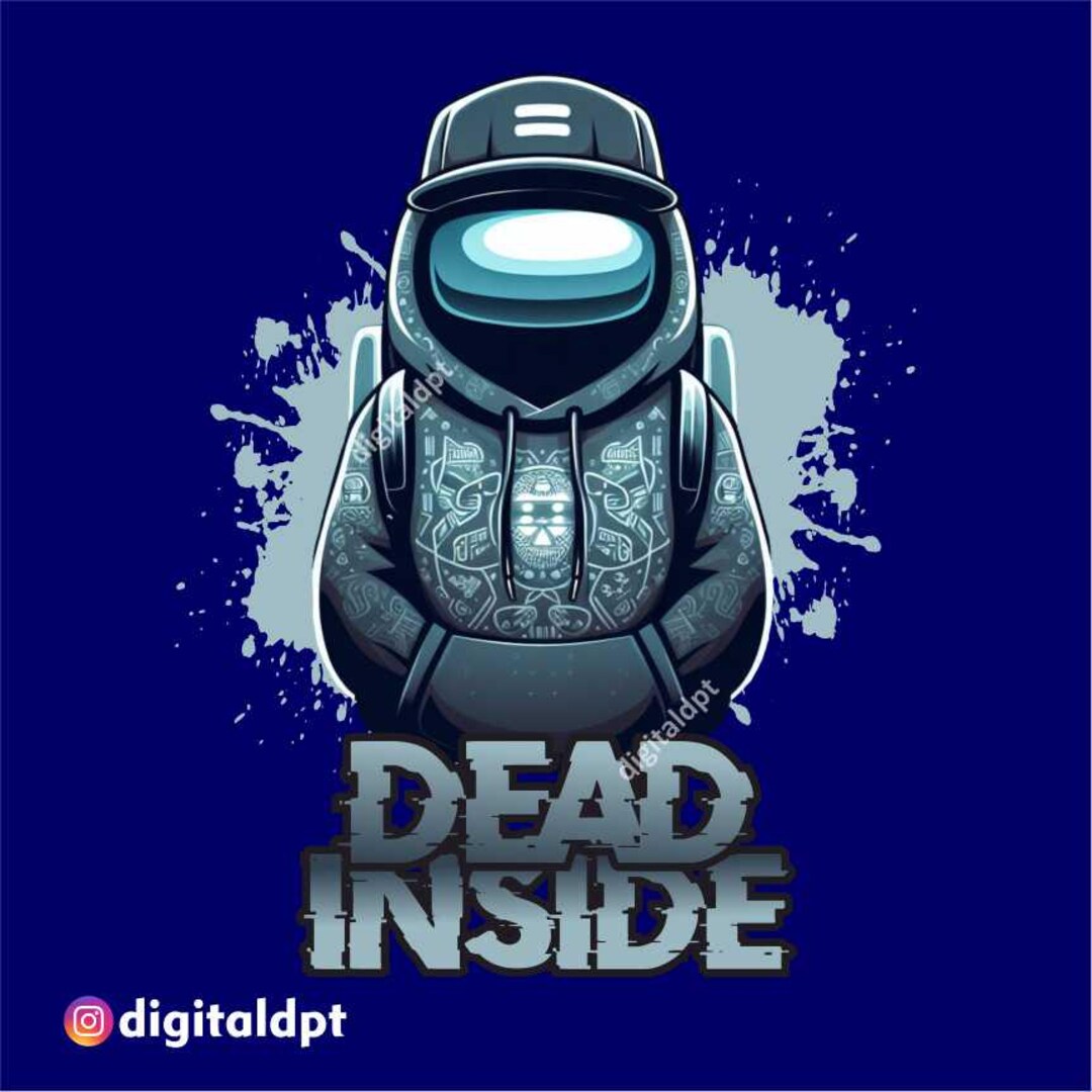 Dead Inside Clipart, Cool Imposter Digital Art, Gaming Design Instant ...