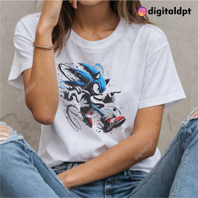 Sonic the Hedgehog Clipart, Sonic PNG Transparent File, Sonic Custom ...