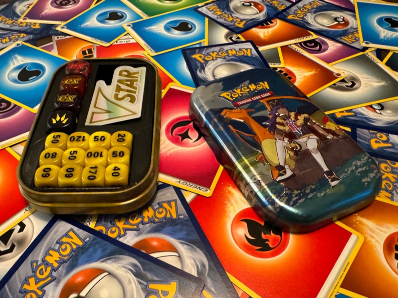 3D Printed Pokémon Mini Tin Dice and Indicator Insert - Etsy