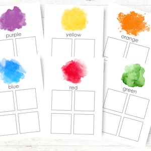 Colors - Cut and Paste - Matching Sorting Worksheet| Color Matching ...