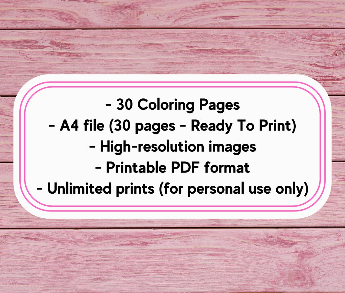 30 Cute Princesses - Coloring Pages for Girls | Printable PDF 30 Pages ...