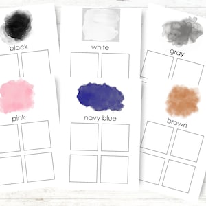 Colors - Cut and Paste - Matching Sorting Worksheet| Color Matching ...