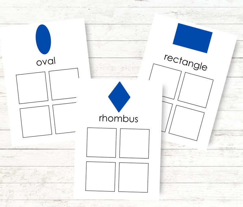 Shapes Matching Worksheet – Montessori Cut and Paste Activity ...