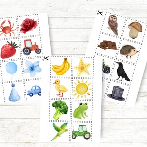Colors - Cut and Paste - Matching Sorting Worksheet| Color Matching ...