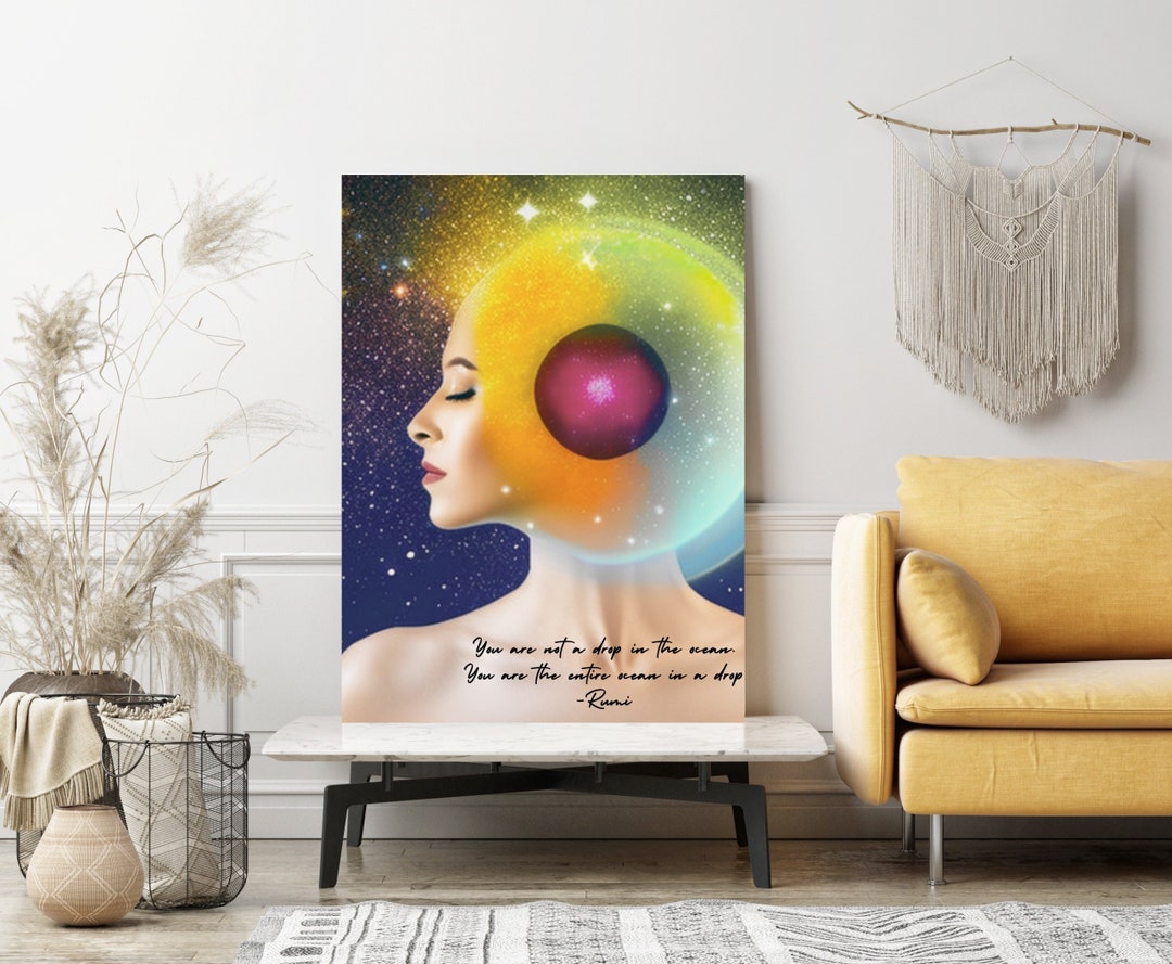 Rumi Quote Rumi Quotes Wall Art Trendy Room Décor Preppy Room Décor ...