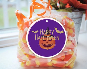 Editable Halloween Gift Tags Halloween Tags Printable - Etsy