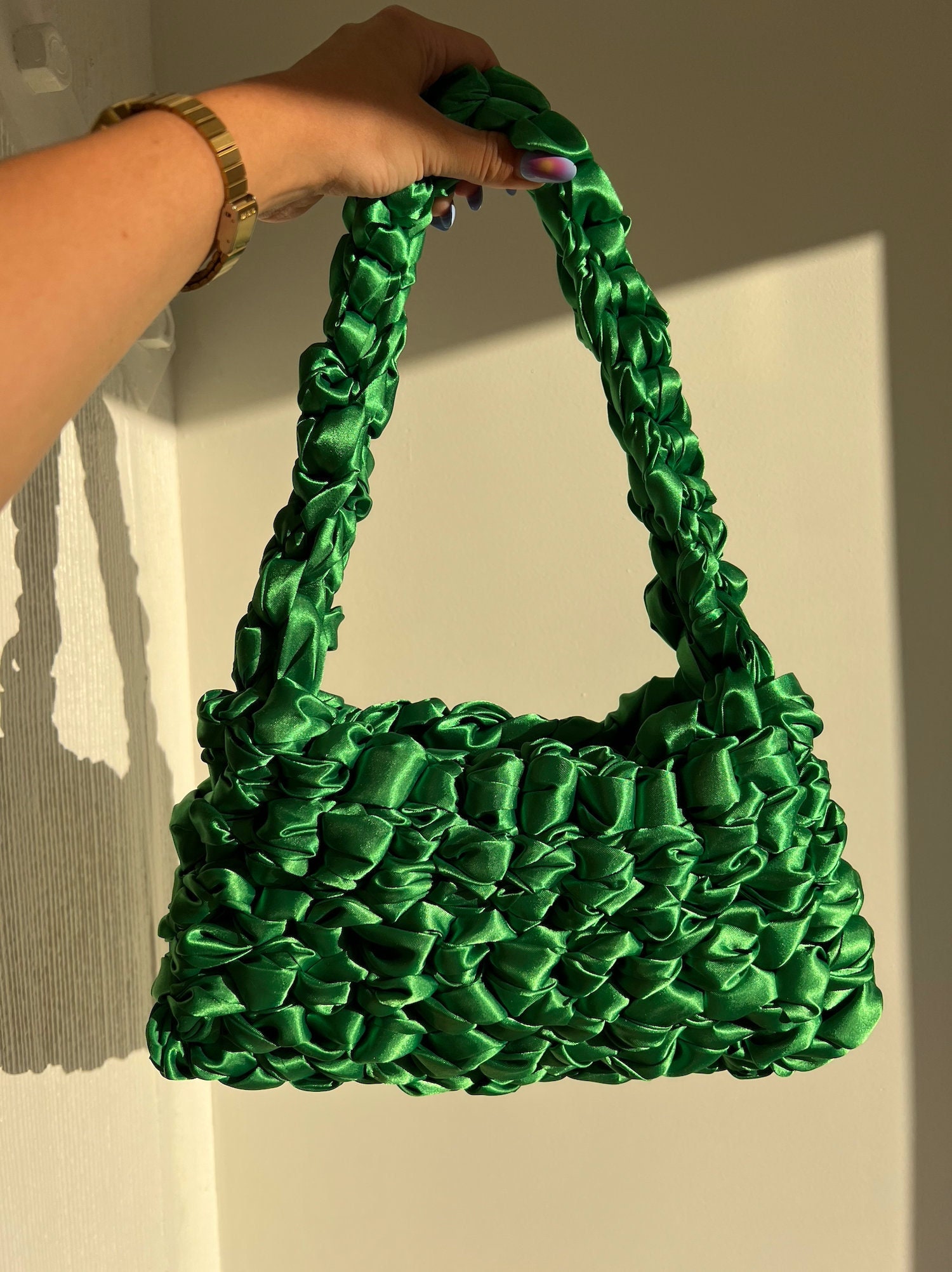 Satin Bubble Bag - Etsy