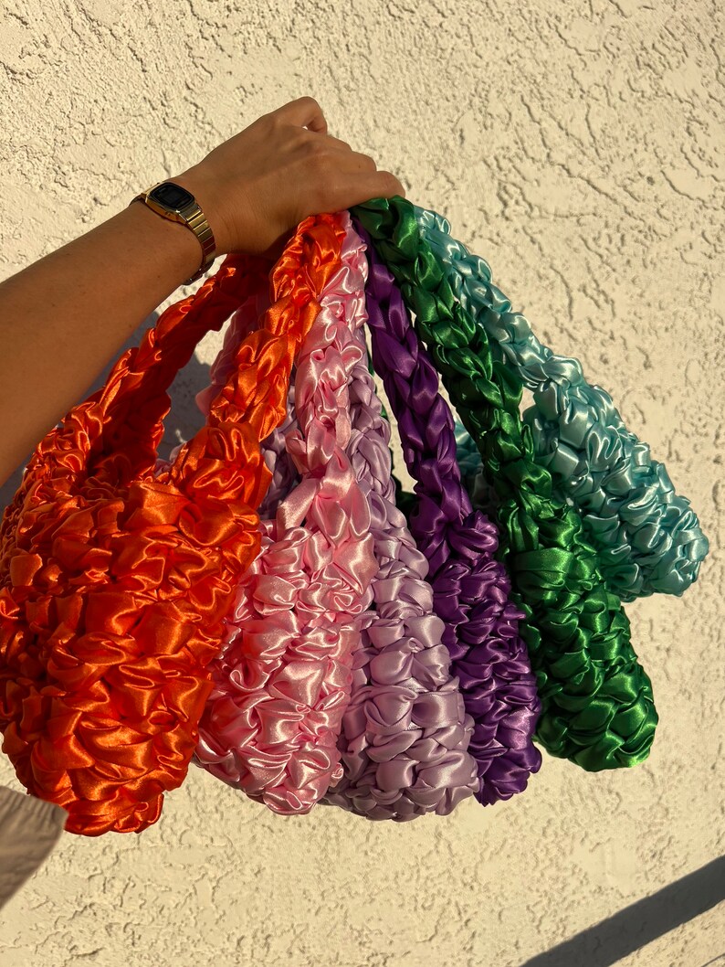Satin Bubble Bag - Etsy