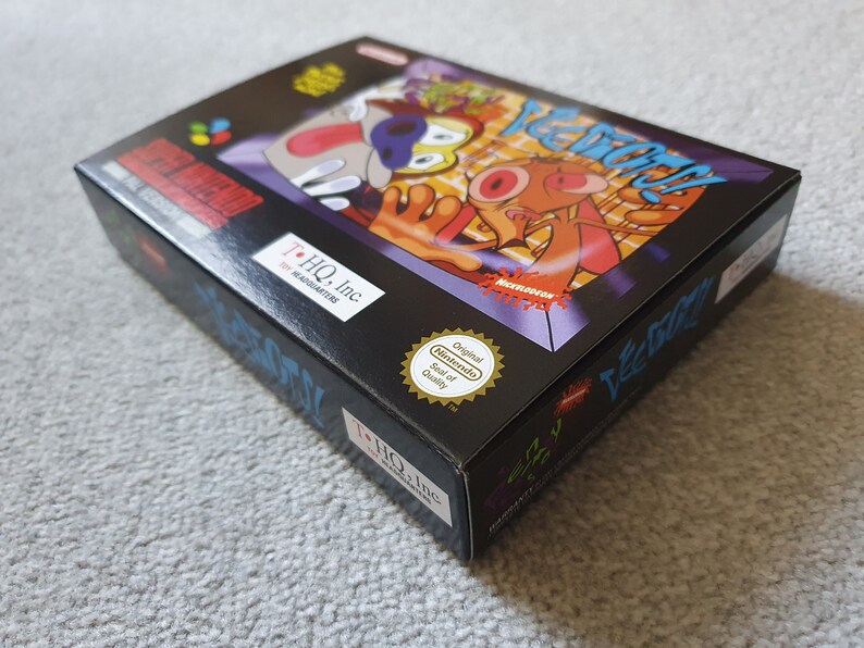 Ren & Stimpy Show Veediots Box - SNES - Super Nintendo - Etsy UK