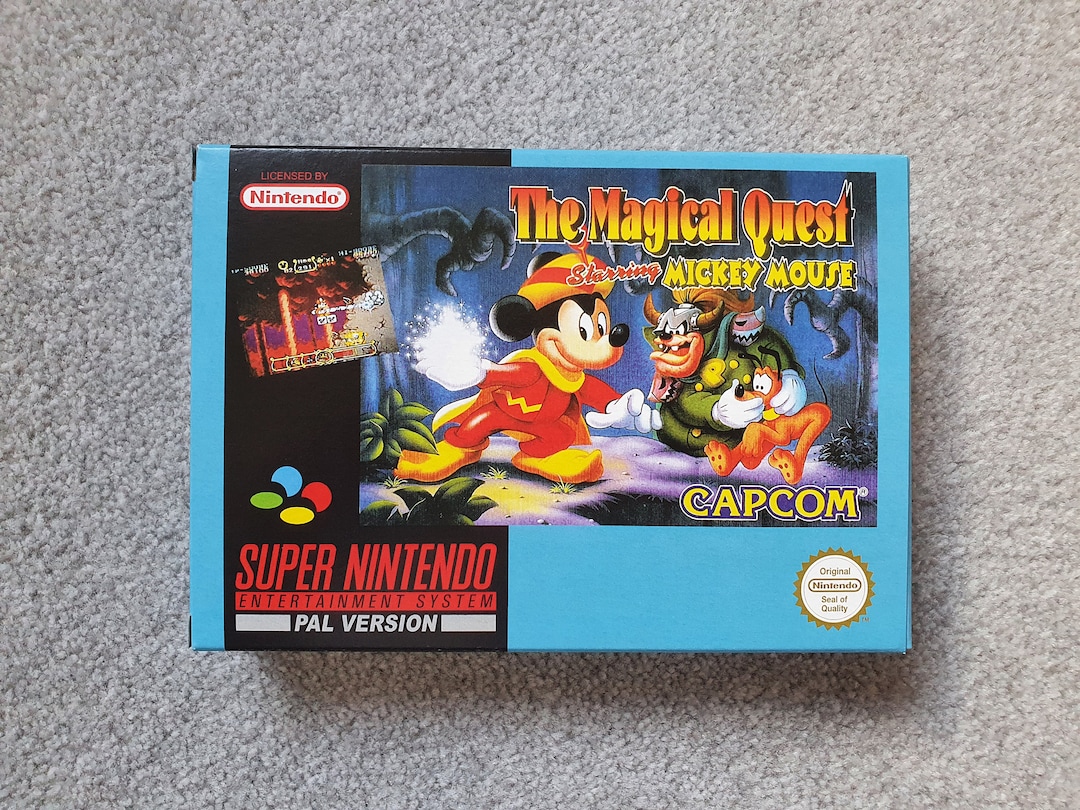 Magical Quest Starring Mickey Mouse Box SNES Super Nintendo - Etsy ...