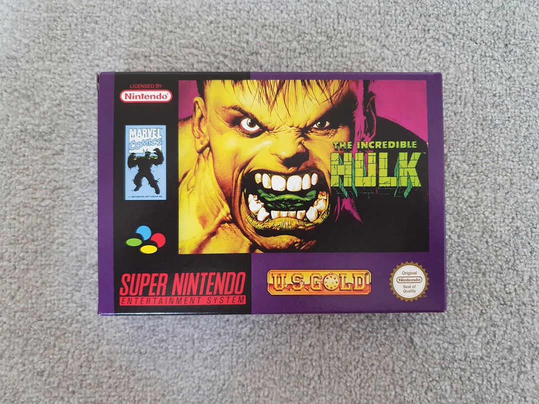 Incredible Hulk, the Box - SNES - Super Nintendo - Etsy UK