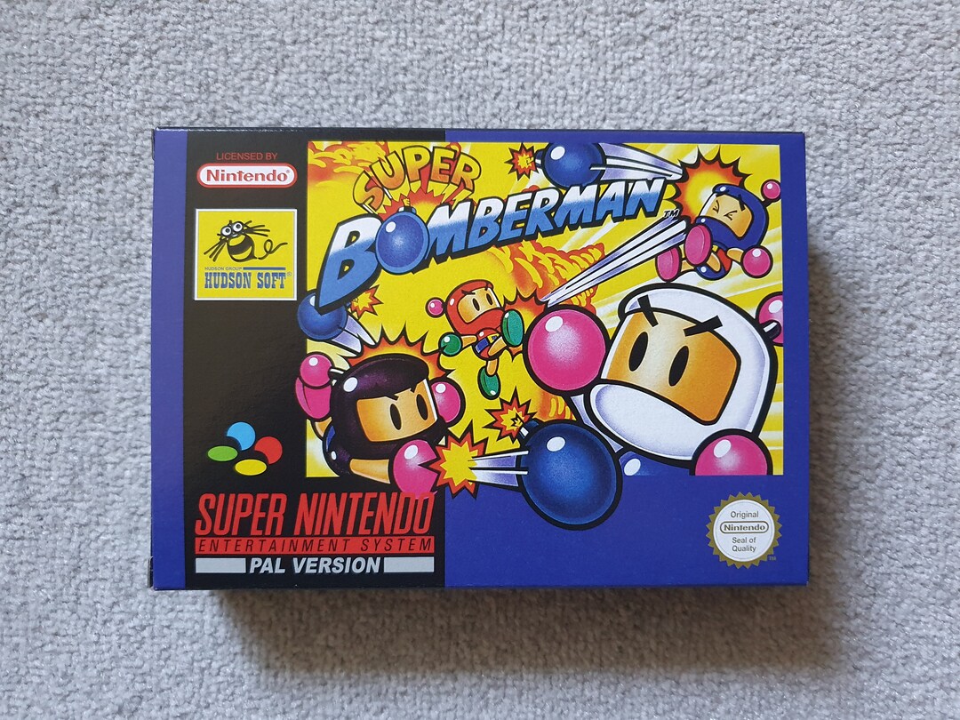 Super Bomberman Box - SNES - Super Nintendo - Etsy
