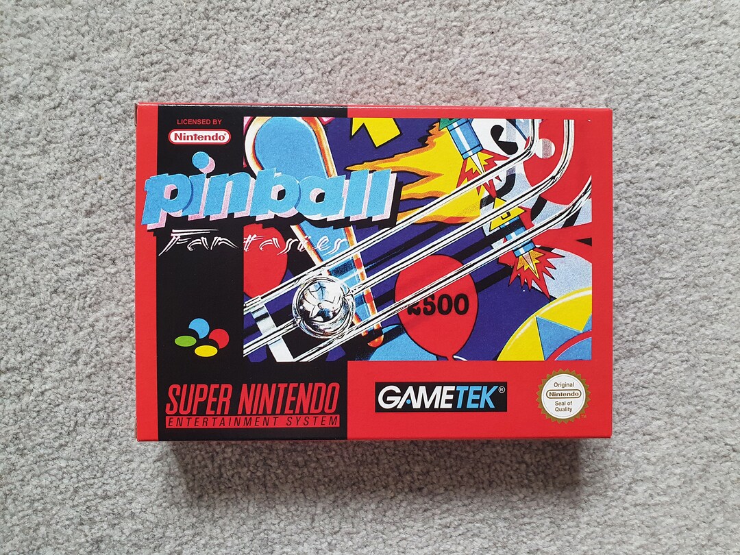 Pinball Fantasies Box - SNES - Super Nintendo - Etsy