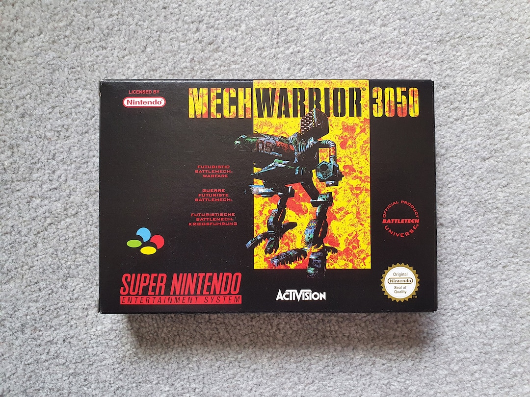 Mechwarrior 3050 Box SNES Super Nintendo - Etsy