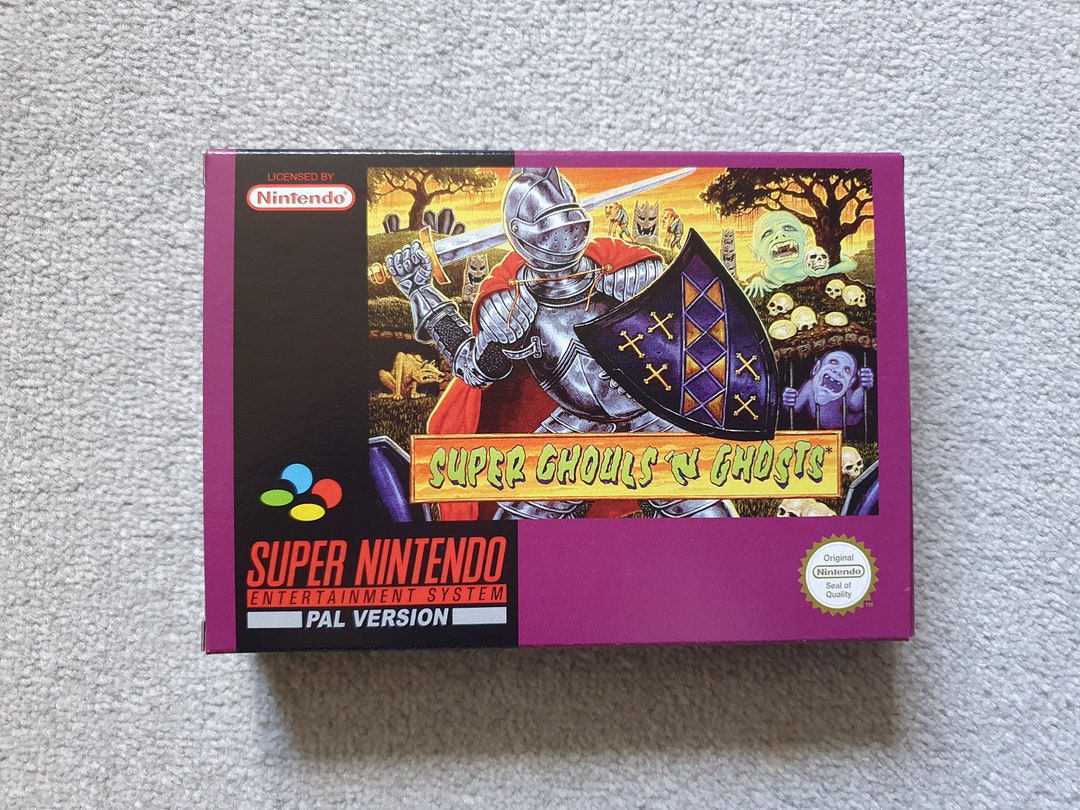 Super Ghouls and Ghost Box - SNES - Super Nintendo - Etsy UK