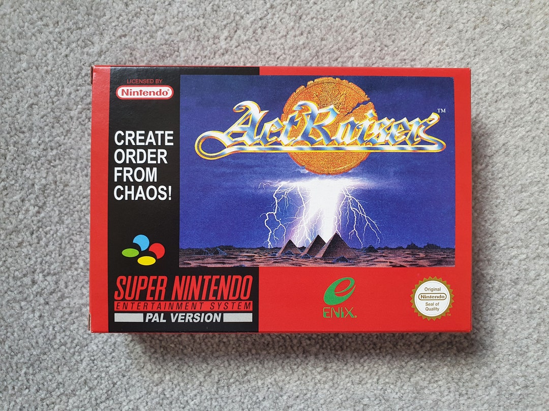 Actraiser Box - SNES - Super Nintendo - Etsy UK