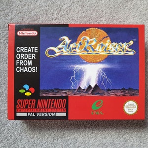 Actraiser Box - SNES - Super Nintendo - Etsy UK