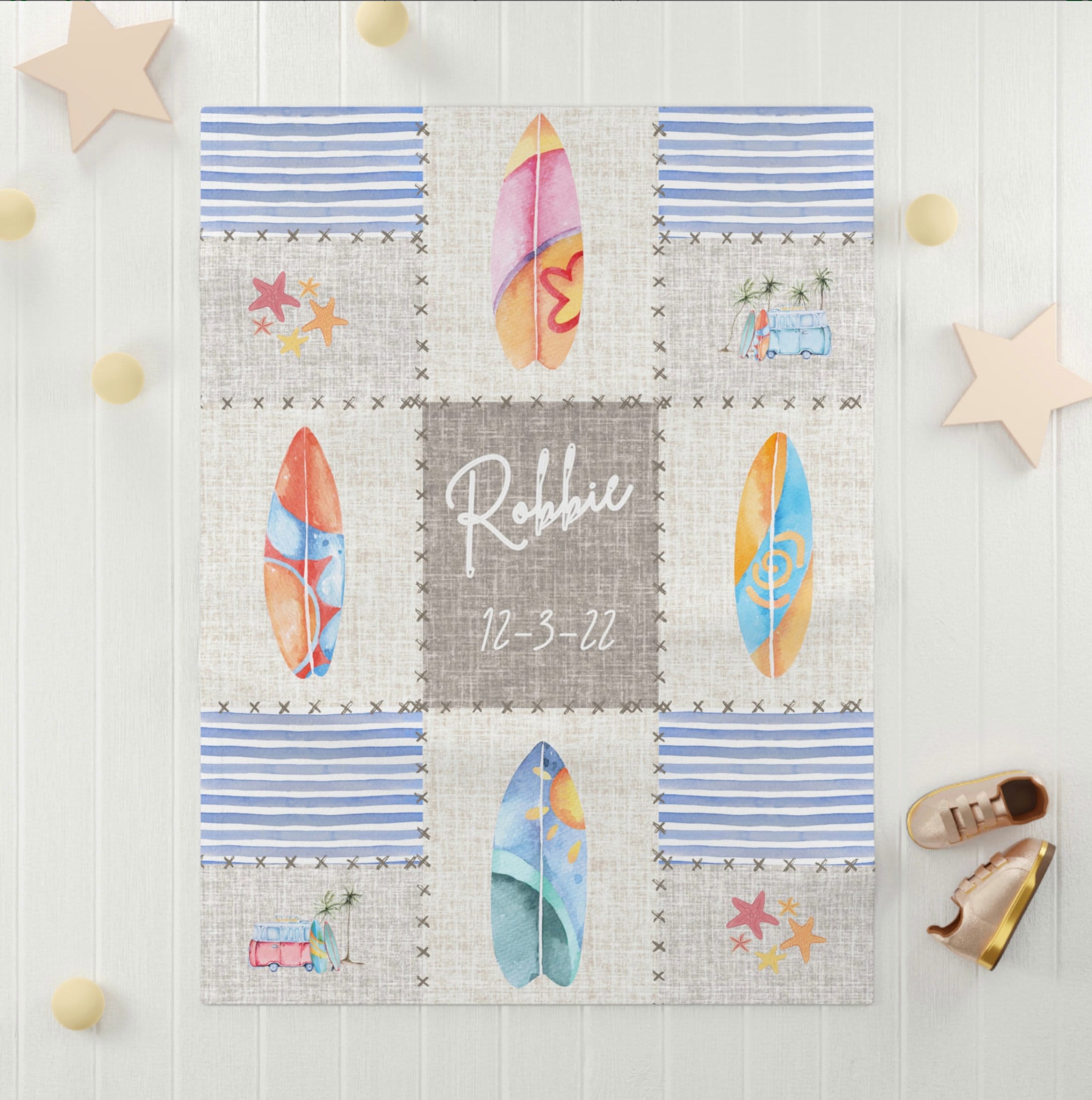 Surfing Quilt Baby Bedding Blankets Duvets Pillows for Baby Boy Girl ...
