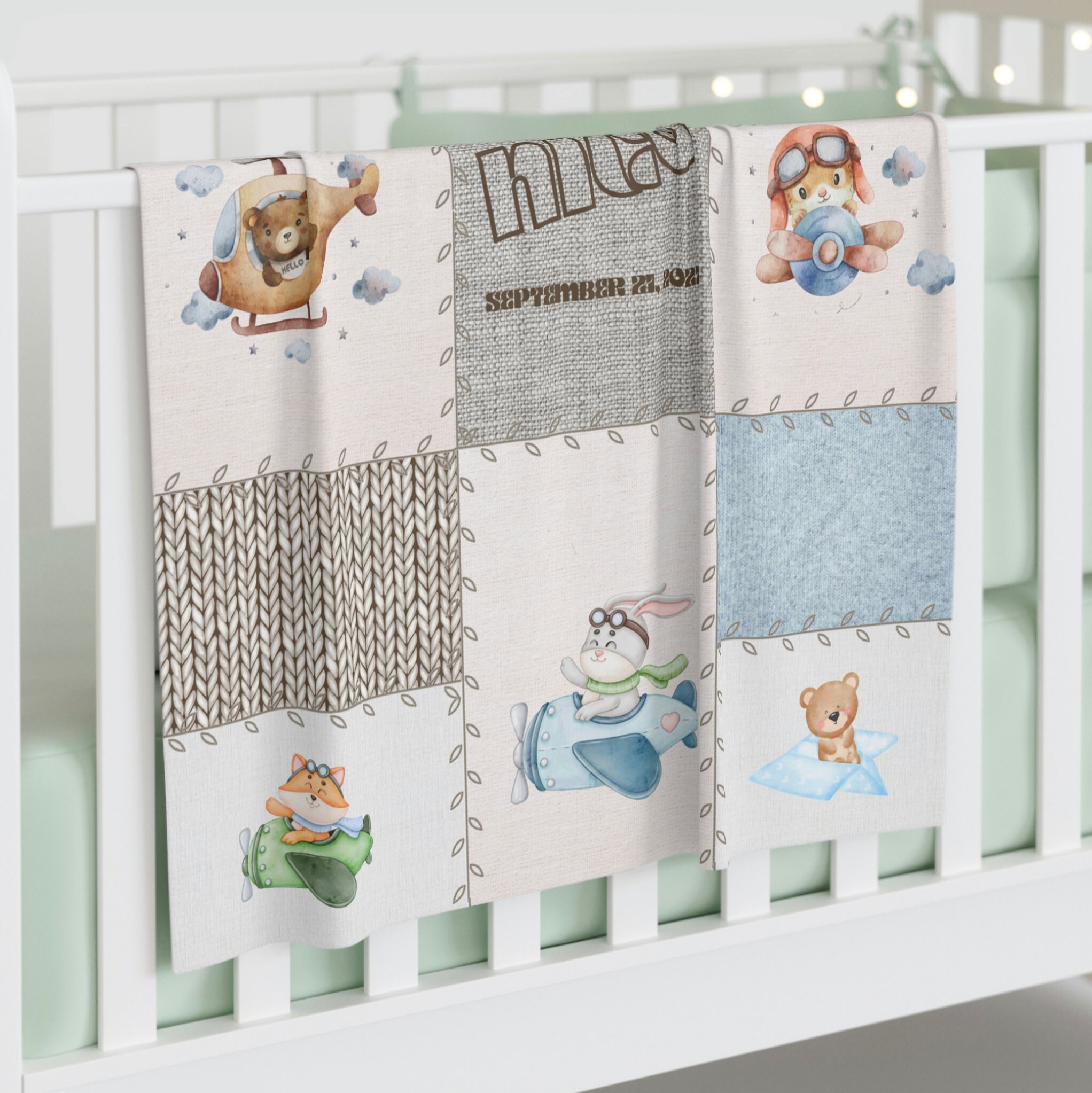 Flying Teddy Baby Bedding Blankets Duvets Pillows for Baby Boy Girl ...