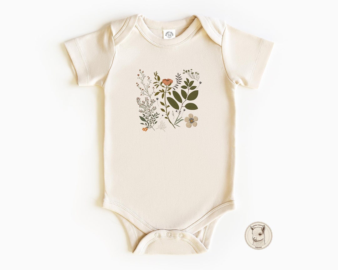 Wildflowers Retro Onesie, the Perfect Baby Shower Gift, Baby Girl ...